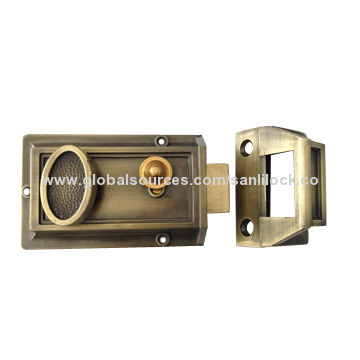 Buy Wholesale China Euro Push Button Door Lock Rim Night Latch & Euro ...