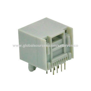 Buy Wholesale China Rj45 Side Entry Modular Jack, 1x1 In Grey 8p8c, Available In 1x1-1x8 Poles ...