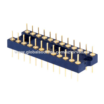 Machined Pin IC Header, 2.54mm, 6-48-pin Straight, Dual In Line Row ...