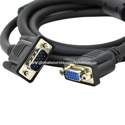 Bulk Buy China Wholesale Vga Cable,male To Female,dual Ferrite Cores 1. ...
