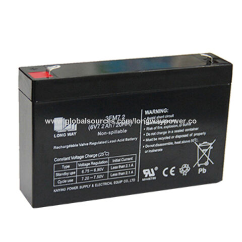 Buy Wholesale China 6V/7.5Ah small size battery for LED lights & 6V/7 ...