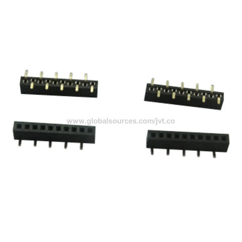 1.0mm Female Headers With Single Row, Right Angle, Side Entry - Buy ...