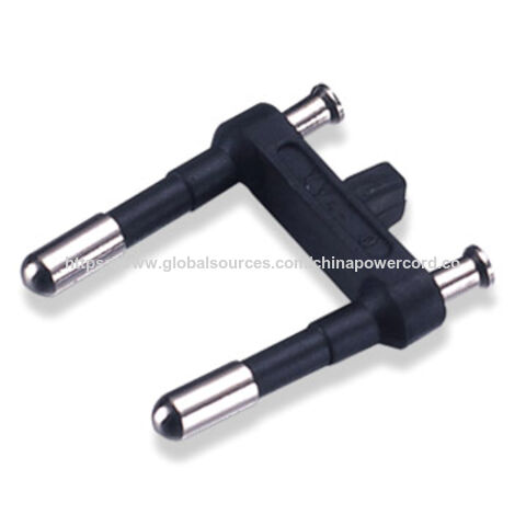 Buy Wholesale China 2-pin Plug Insert Without Earthing Contact, With ...