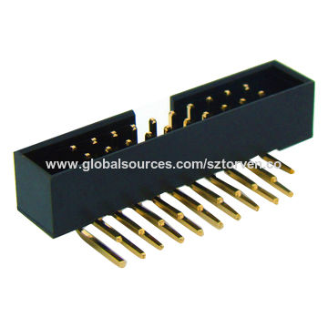 Buy Wholesale China Box Header, 2.0mm Pitch, 6-64 Pins, Right Angle Dip ...