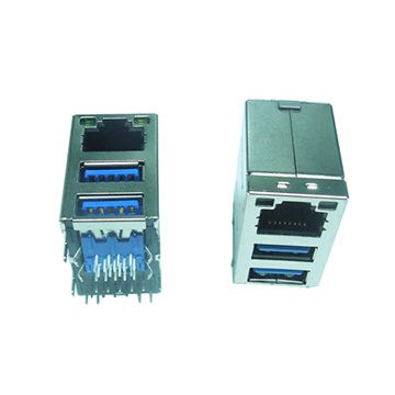 RJ45 + Dual USB 3.0 Combo LEDs EMI Connectors | Global Sources