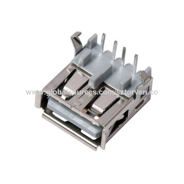 Buy China Wholesale Usb2.0 Connector , Female 4p Right Angle A Type ...