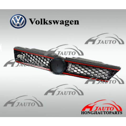 Buy Wholesale China Vw Jetta Mk6 Gli Gti Front Grille Red Honeycomb ...