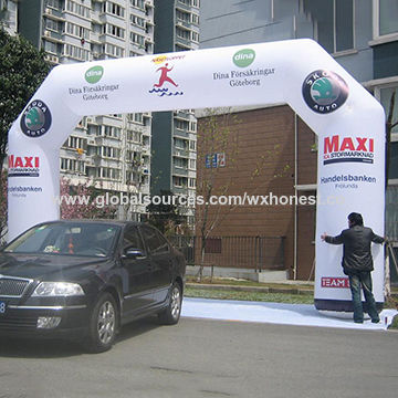 Inflatable Arch on Race Event, 25ft Wide with Printing and UL Blower ...