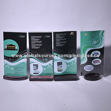 Buy Wholesale China High Grade Clear Acrylic Table Rotating Menu Card ...
