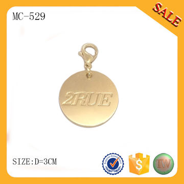 Buy Wholesale China Mc-529 Custom Metal Hang Tag For Handbags/metal ...
