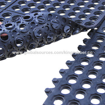 Buy Wholesale China Red Rubber Mat With Interlock, Anti-slip, Anti ...