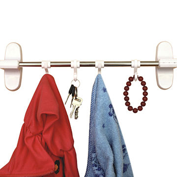 Buy Wholesale China Plastic Removable Wall Mounted Bathroom Hanger With ...