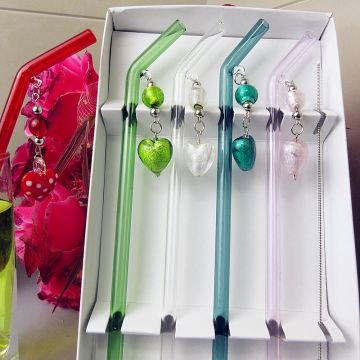 Buy Wholesale China Colorful Pyrex Glass Straws & Colorful Pyrex Glass ...