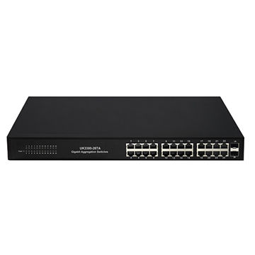 Network Switch, Unmanaged UK3300-26TA 24 Ports SFP Optical Aggregate ...