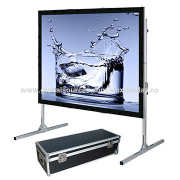 Buy Wholesale China 120'' Rear Projection Fast Fold Screen With Flight ...