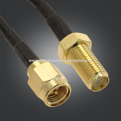 SMA Male to SMA Female RG-174 Cabe Assembly, SMA RF Transition Cable ...