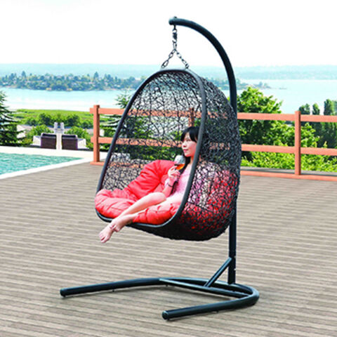 Buy Wholesale China Outdoor Patio Rattan Wicker Hanging Swing Chair ...
