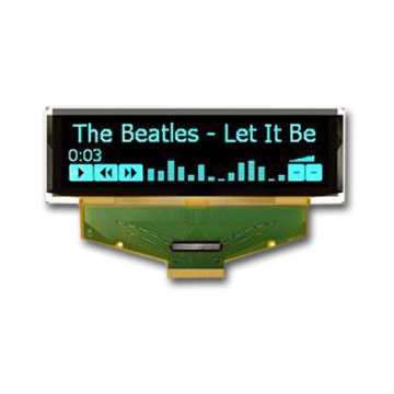 China 2.8-inch OLED Display with Blue Color, 256 x 64 Dot Matrix and 69 ...