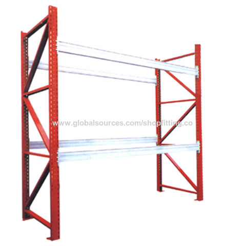 Widely Used Slotted Angle Display Rack, three post longspan shelf ...