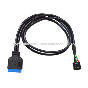 China USB 3.0 Cable, USB 3.0 IDC 20-pin Male to USB 2.0 IDC 10-pin ...