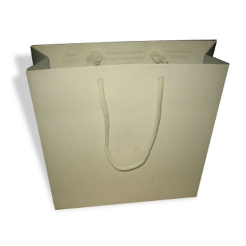 Luxury Recycled Rope Handle Paper Bag, rope handle bag - Buy China ...