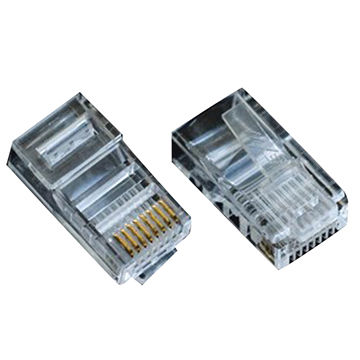 8P8C/UTP/Gold-plated 50U/UL Certified/8-pin/RJ45 Connector, RJ45 ...