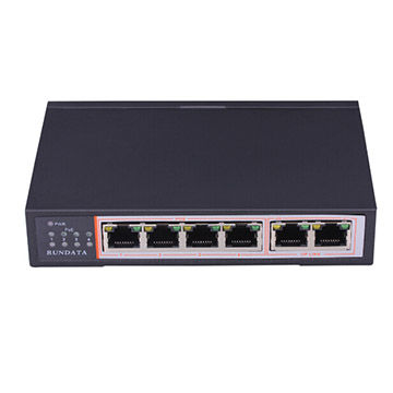 Free Sample 4 Port Poe Switch External Power:15.4w Each Port Bandwidth ...
