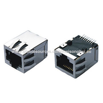 Buy Wholesale China 10/100/1000m Pcb Modular Rj45 Connector With ...