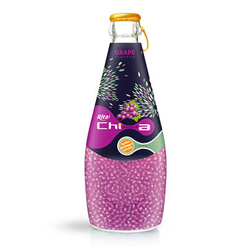 Buy Wholesale Vietnam 290ml Chia Seed Grape Flavour Drink In Glass ...