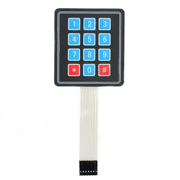 Buy Wholesale China 3*4 Flat Membrane Keypad Switch With 2.54mm Pitch ...