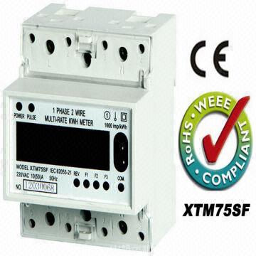 Buy Wholesale China Electronic Din Rail Multi Rate Single Phase Energy ...