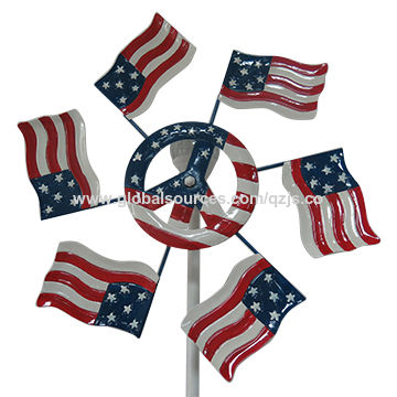 Buy Wholesale China Hot-selling Flag Wind Spinner, With/without Solar ...