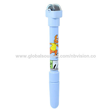 Roll stamp ball pen, Creative pen Ballpoint pen self ink roll stamp+pen ...