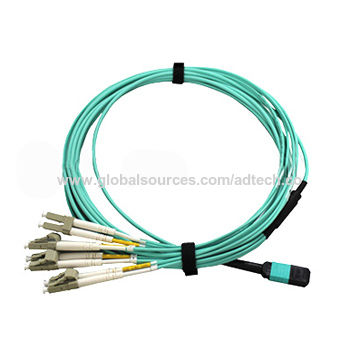 Buy Wholesale China Mpo/mtp Fanout Cable Assemblies,8 Fiber Mpo To 4x Duplex Lc With Aqua Cable ...