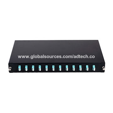 Rack Mount Terminal Box, 24 Core MPO to LC Duplex Fiber Optic Patch ...