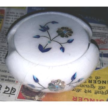 Buy Wholesale India Colored Marble Inlay Coasters, Marble Pietra Dura ...