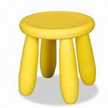 Kid's Stool with Colorful Design, Made of PP, Available in Round Shape ...