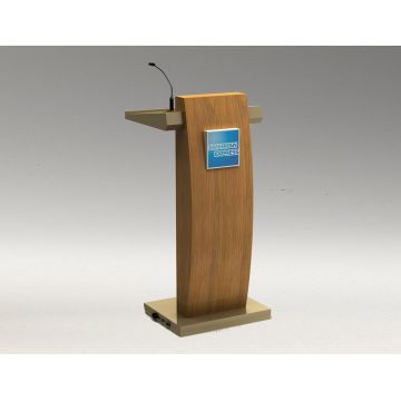 Contemporary Podium Design made with Aluminum and Premium Wood-like ...