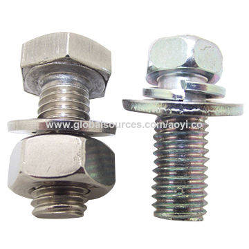 Carbon steel hex bolt nut, OEM and ODM orders are welcome, bolt nut hex ...