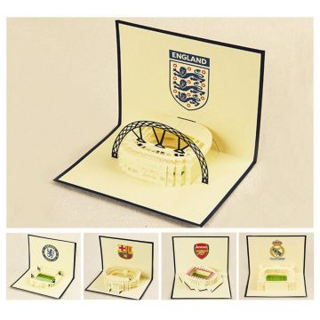 Football stadium pop up card 3d | Global Sources