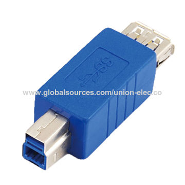 USB 3.0 BM to AF adapter, USB 3.0 B male to A female adapter USB 3.0 BM ...