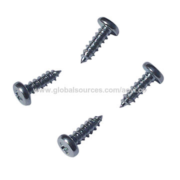 Buy Wholesale China Blue Zinc Round Head Self Tapping Screws & Self ...