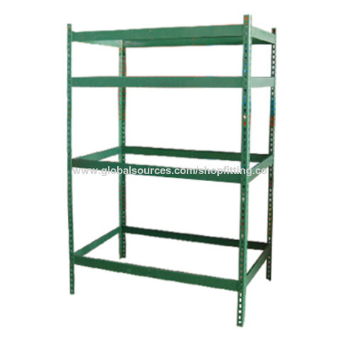 Angle steel rivet shelving and racking light duty shelving system ...