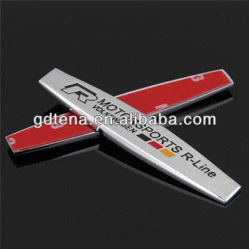 New Volkswagen R-line Car Badge Volkswagen R-line Door Side Badge Wing ...