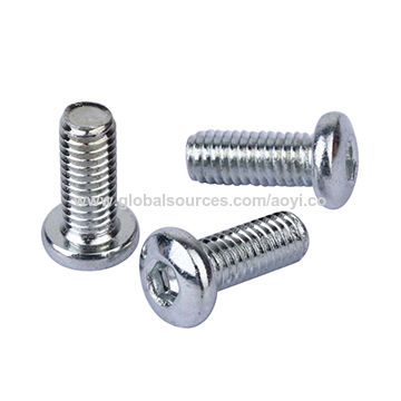 Buy Wholesale China Truss Head Hex Socket Machine Screw With White Zinc ...