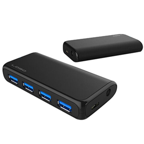 USB 3.0 4-port powered desktop hub for your PC, mac, or laptop/netbook ...