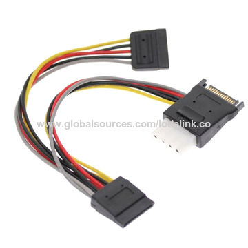 Buy Wholesale China Sata Data Power Adapter Cable With 15 Pin Male / 4 ...