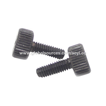 Black zinc plated machine screws customized full thread screws, screws ...