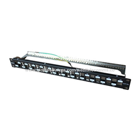 Buy China Wholesale Blank Patch Panel 1u 19'' 24 Ports For Cat6a ...