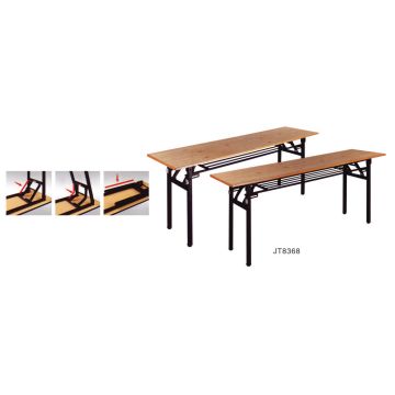 Buy Wholesale China Folding Rectangle Banquet Table With Bottom Shelf ...